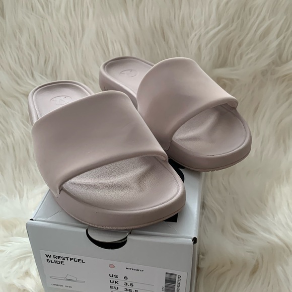 lululemon athletica | Shoes | Lululemon Restfeel Slide Pink Mist Size 6 ...